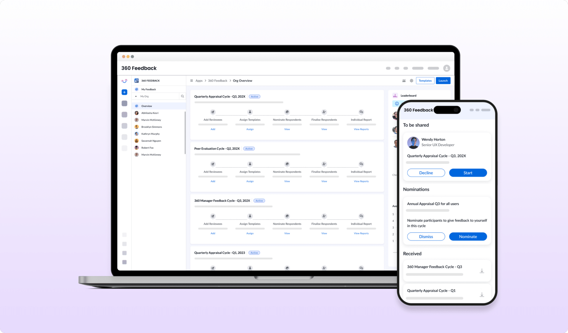 360 Degree Feedback Software | Engagedly Talent Management Platform