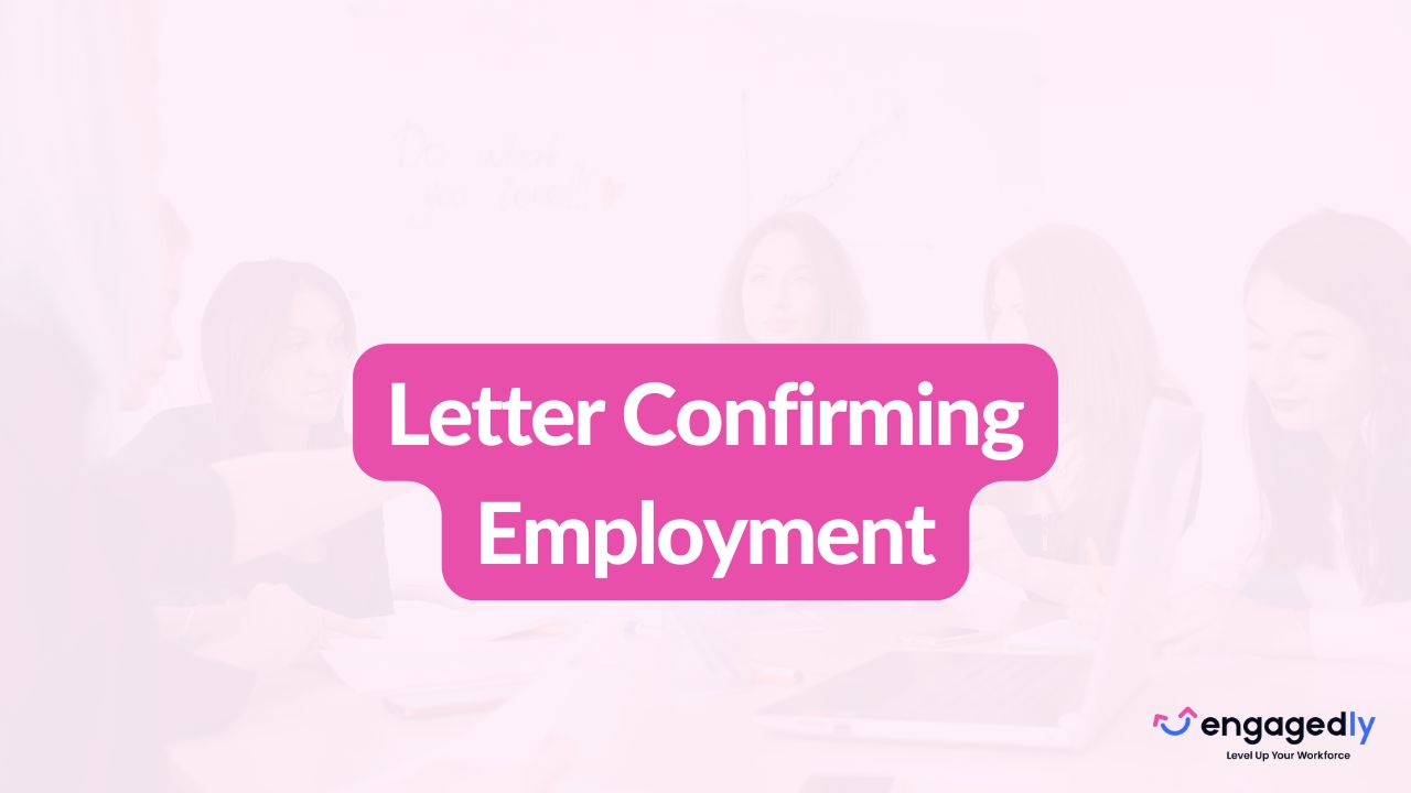 Letter Confirming Employment