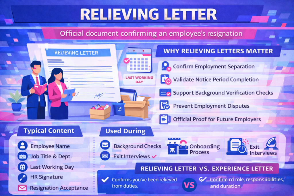 Relieving Letter